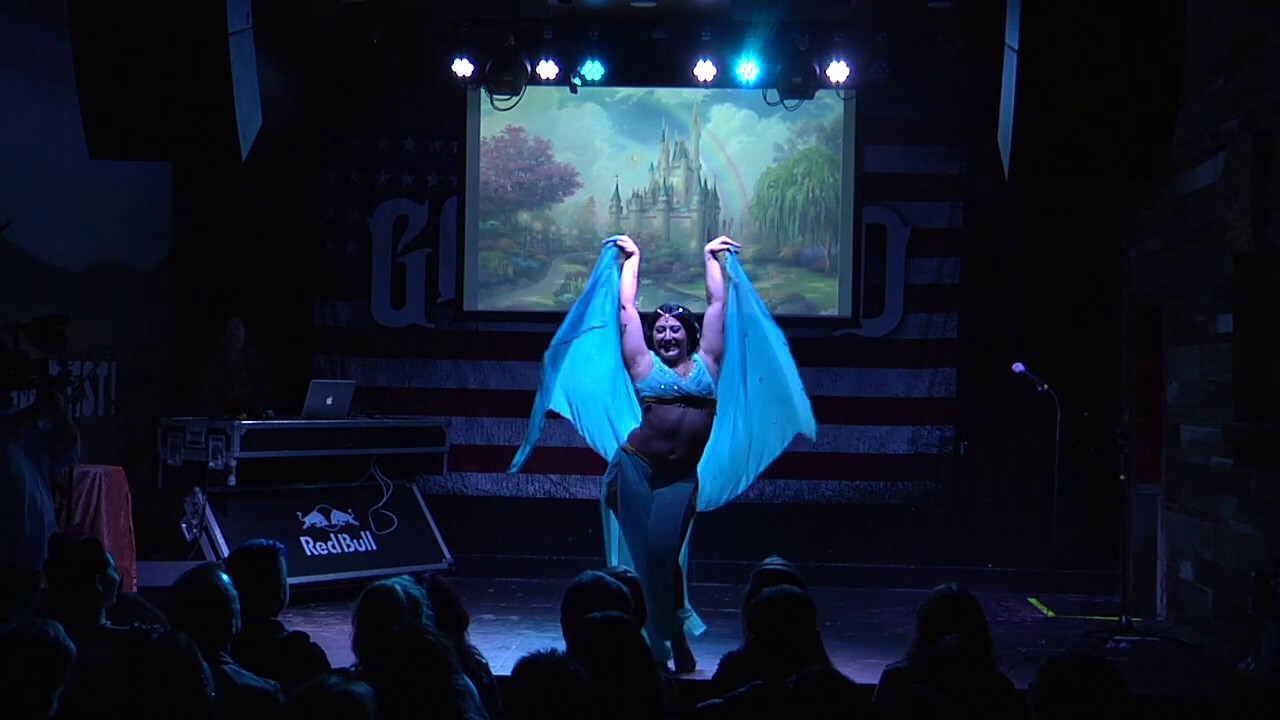 Princess Jasmine Burlesque- Deaja Girl On Fire - YouTube