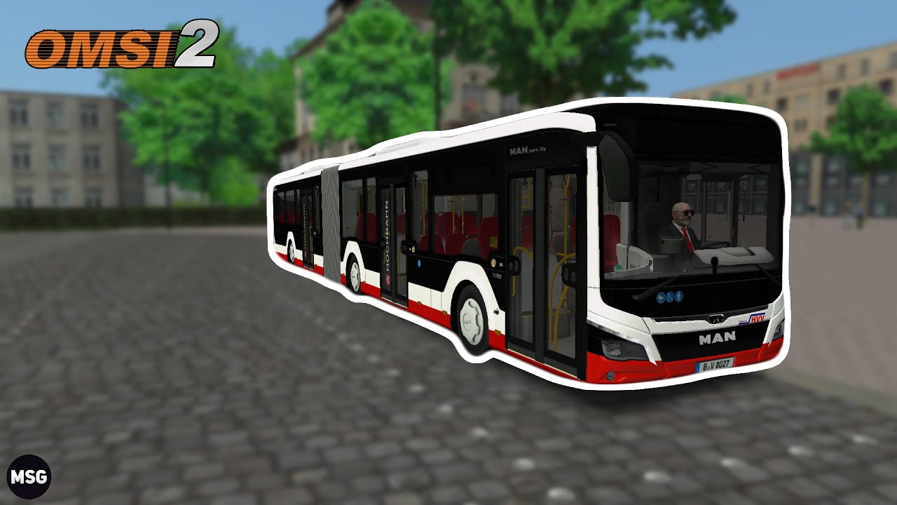 Omsi 2 Add-on Hamburg Linie 20 line (20) MAN NEW LION CITY 19C/4 door ...