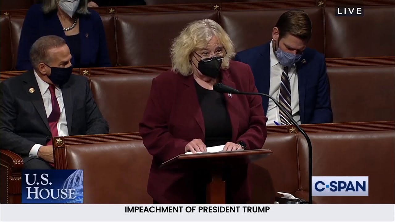 Rep. Lofgren Speaks on her Fourth Presidential Impeachment on House ...