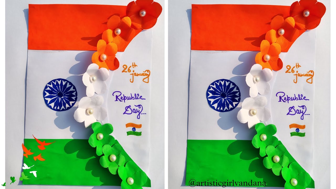 Beautiful Republic day card making ideas // Republic day special ...