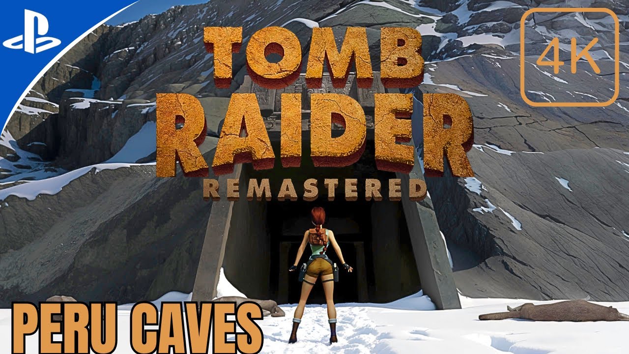 Tomb Raider I Remastered - Peru Caves 100% Walkthrough No Commentary ...