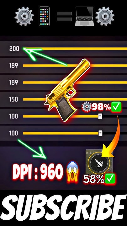 All Weapons 🎯 Auto HEADSHOT ⚙️👽 Sensitivity Settings ⚡+DPI 📱 || Desert Eagle || m1887 - YouTube