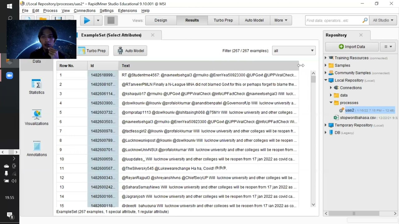 Vidio UAS Big data & Data Analytics ( I ) - YouTube