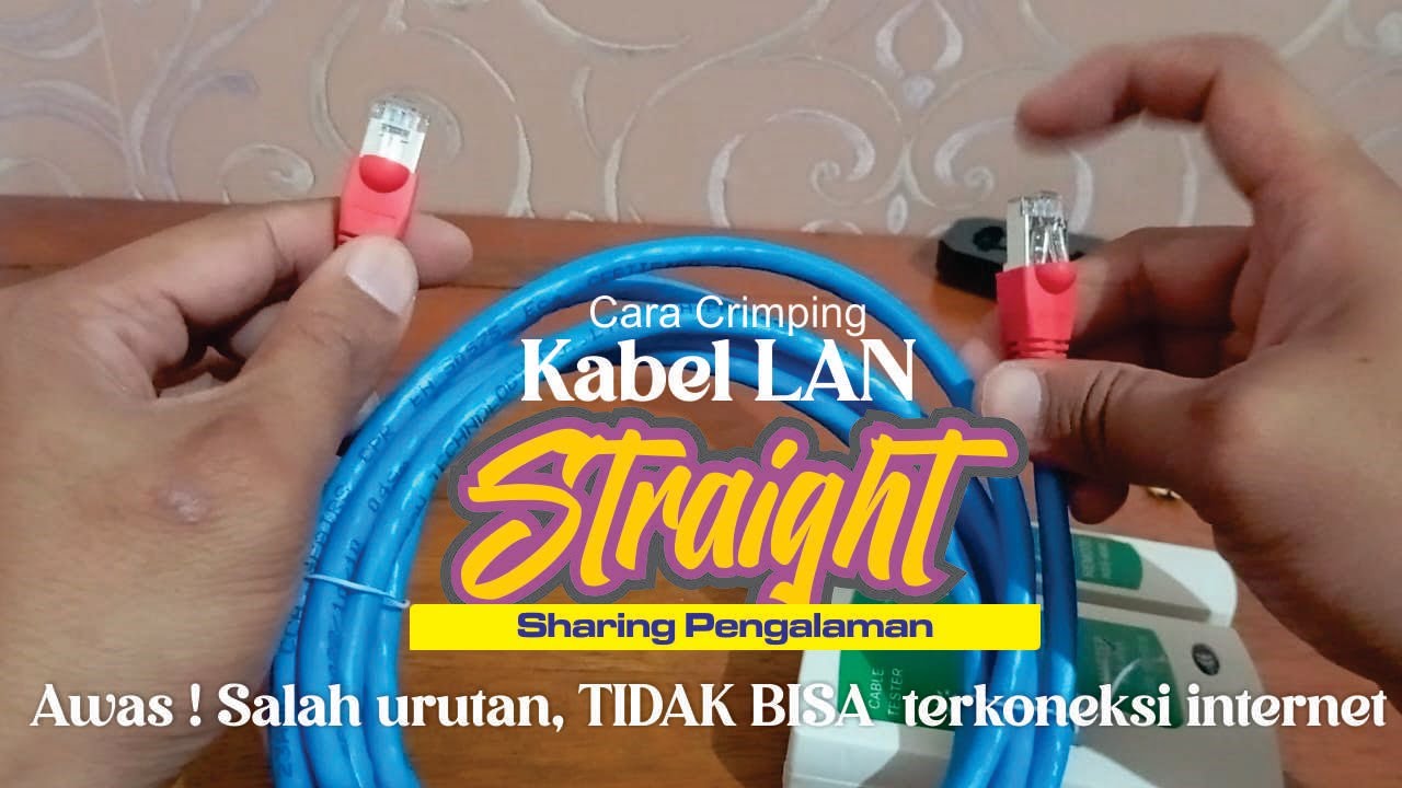 Cara CRIMPING Kabel Internet LAN dengan Konektor RJ 45 Cat 5 atau 6 #tutorial (Sharing ...