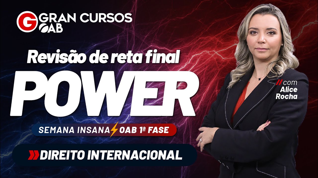 Revisão POWER de reta final! Direito Internacional com Alice Rocha ...