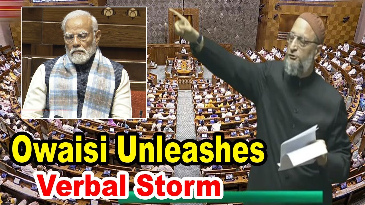 AIMIM Asaduddin Owais StunningSpeech In Lok Sabha | Parliament 2024 ...