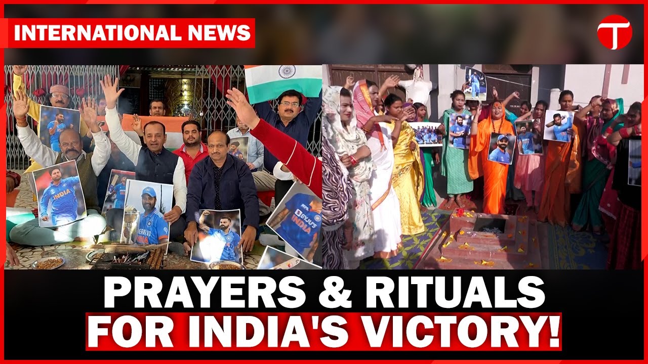 Indian Cricket Fans Perform Rituals for Victory in Champions Trophy ...