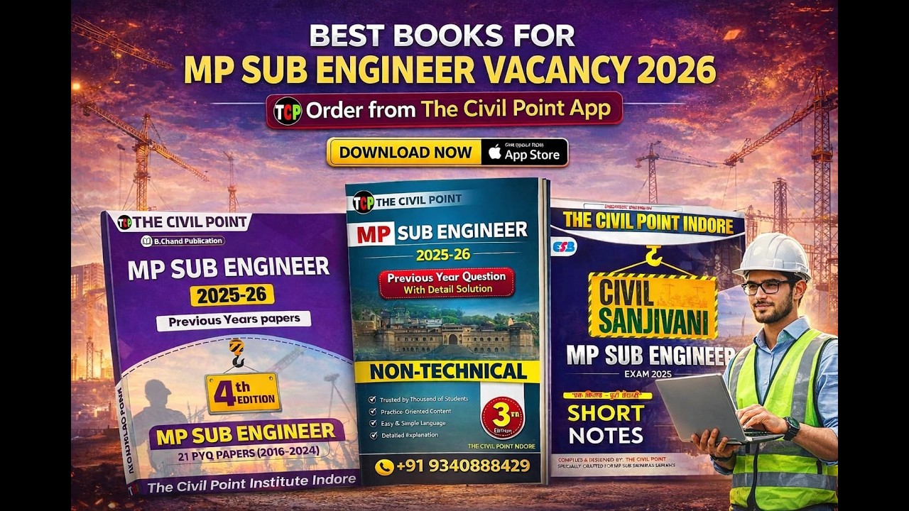 MP Sub Engineer Vacancy 2026 |Best Books for MP Sub Engineer| कौन सी ...
