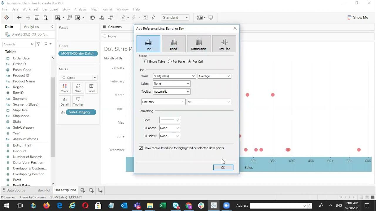 How to create Dot Strip Plot - YouTube