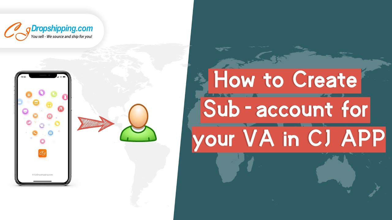 How to Create Sub-account for your VA in CJ APP - YouTube