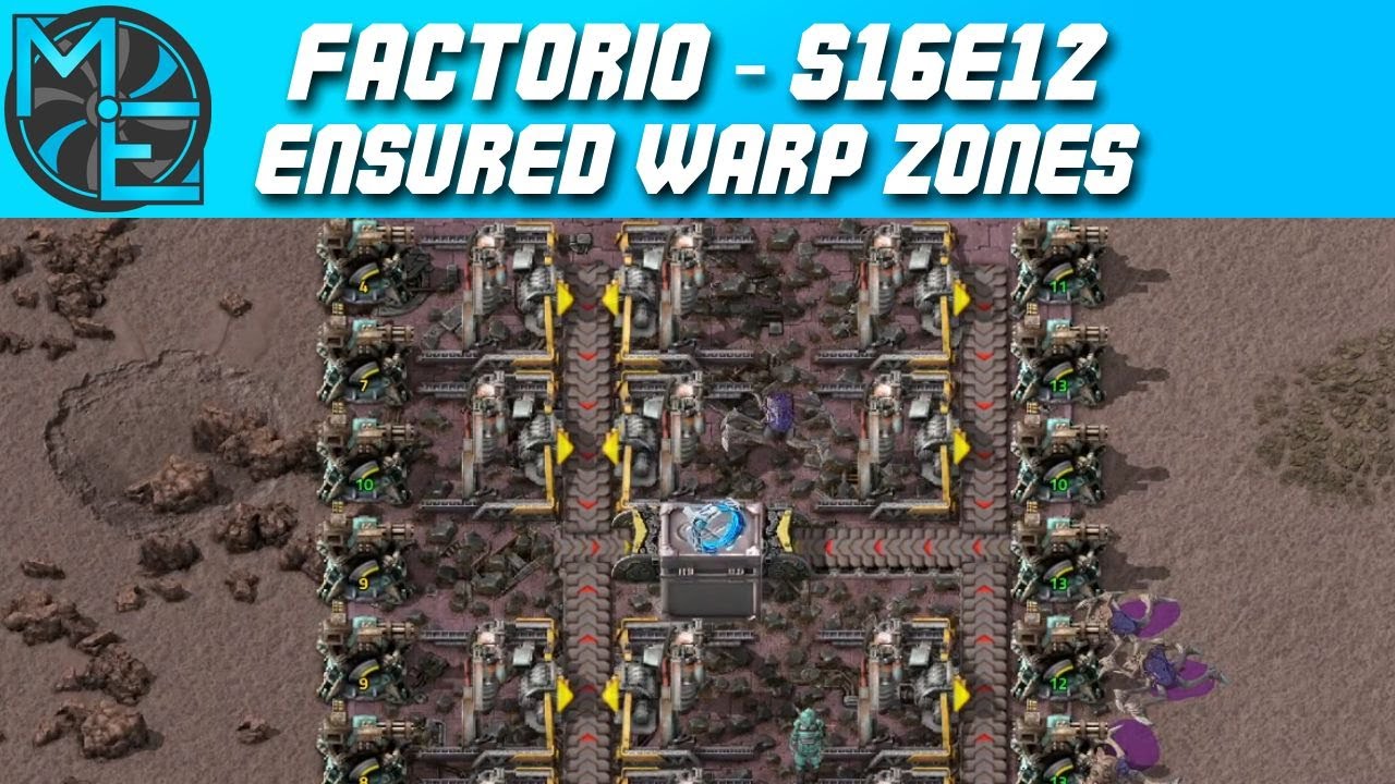 Factorio - S16E12 - Ensured Warp Zones - YouTube