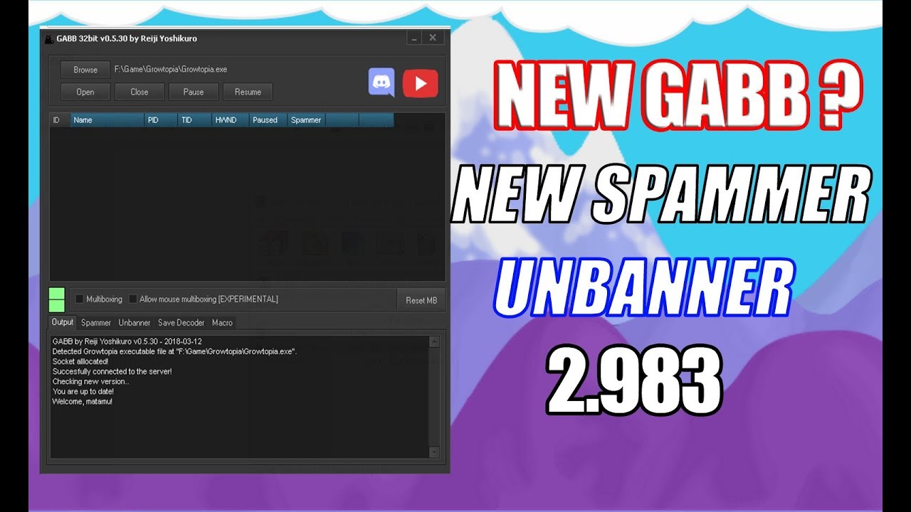 NEW GABB GROWTOPIA | GABB 0.5.31 | NEW SPAMMER - YouTube