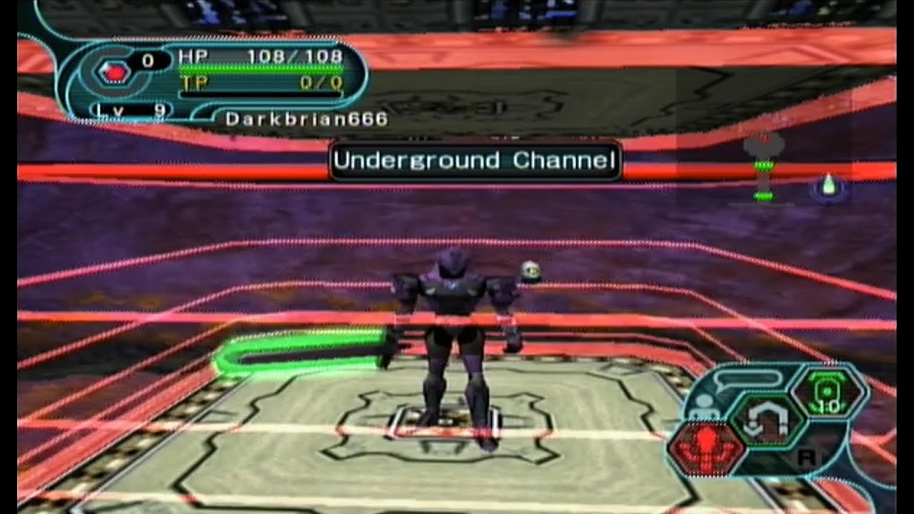 PSO1&2 Part02 HUcast Skyly lvl 5-9 Difficulty Normal All Cave Stage&De ...