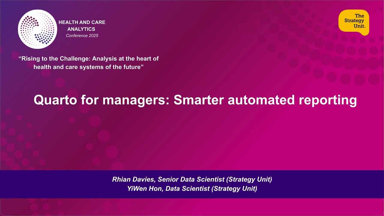 HACA 2025: Workshop: Quarto for managers: Smarter automated reporting ...