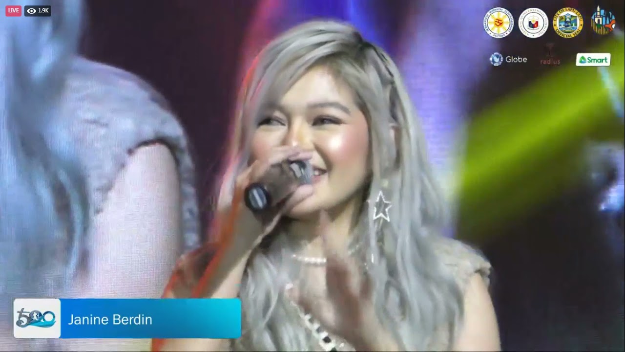 Janine Berdin performs "Bamboo Medley" @ Victory at Mactan ...