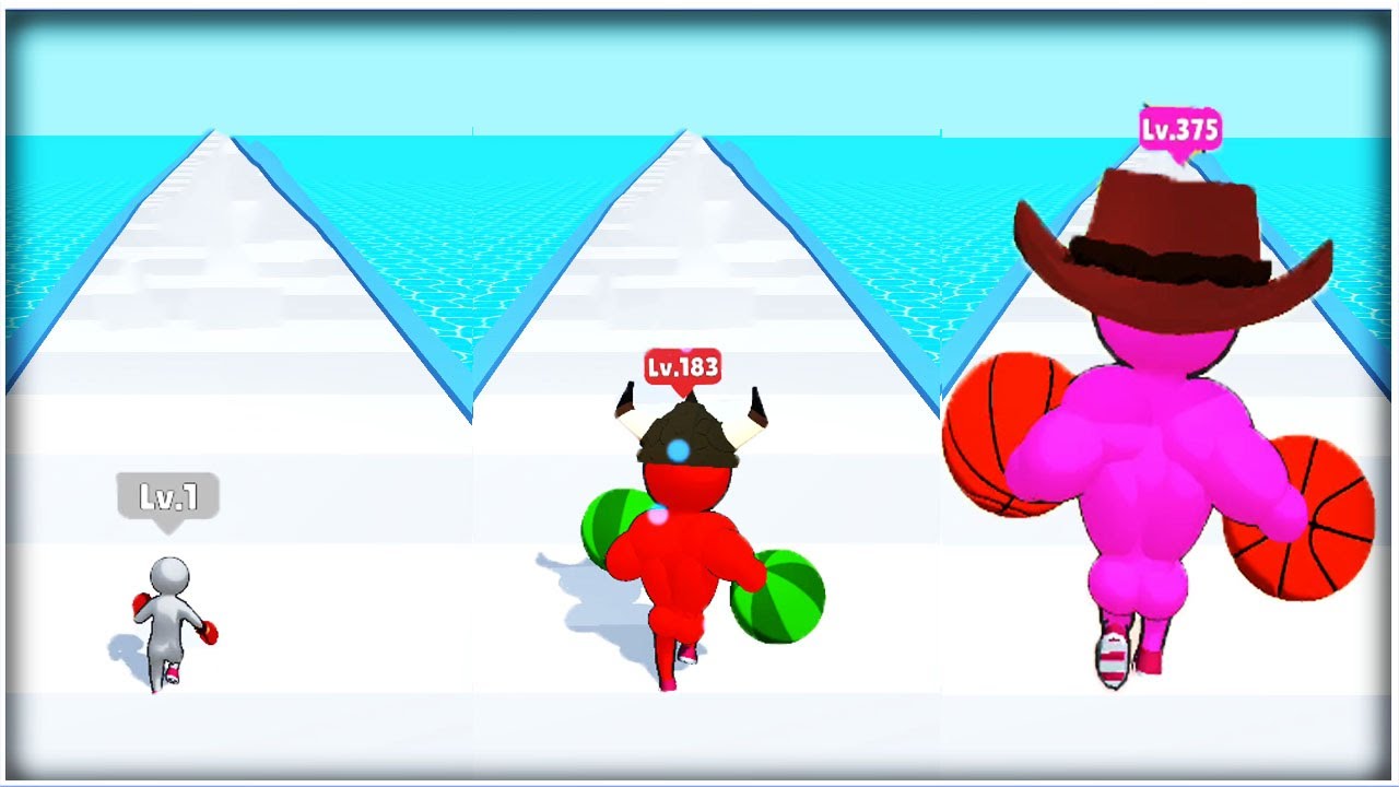 Level Up Runner - Gameplay Walkthrough - Levels 1-20 - YouTube