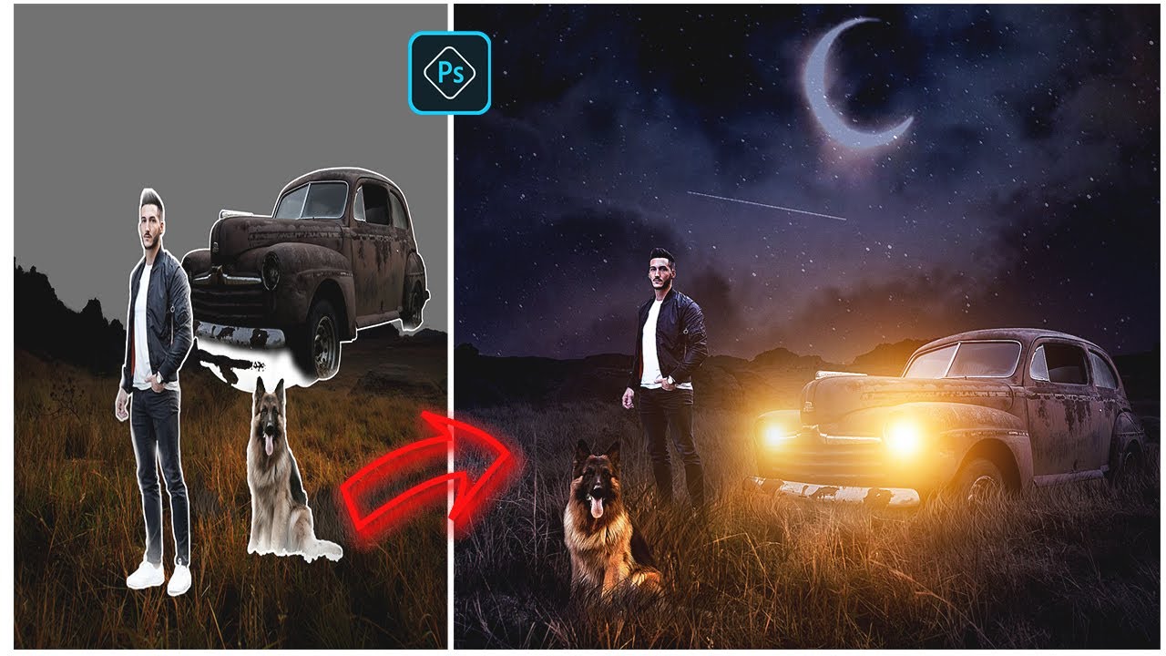 Amazing Night Effect And Manipulation - Simple Art Photoshop Tutorial ...