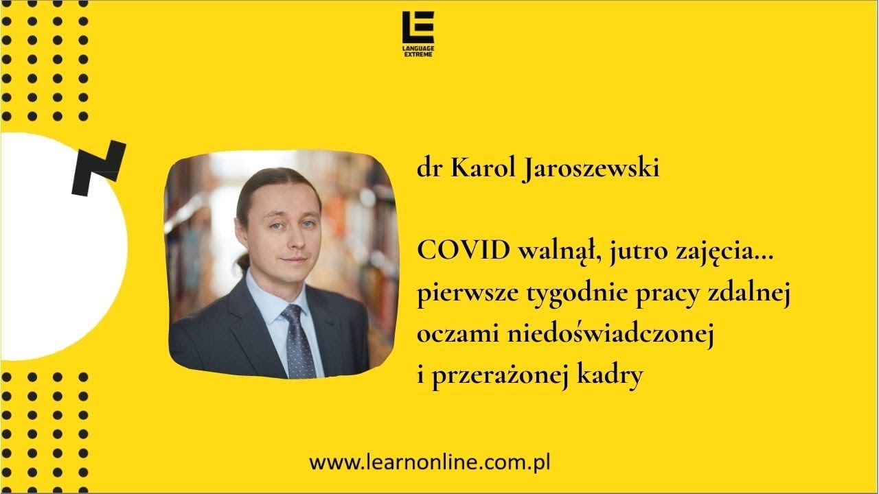 Języki 2.0 dr Karol Jaroszewski, zarządzanie w czasie chaosu - YouTube