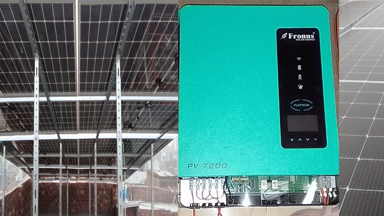 6200 watt solar system bgeer betri 12 solar panels n taiyp - YouTube