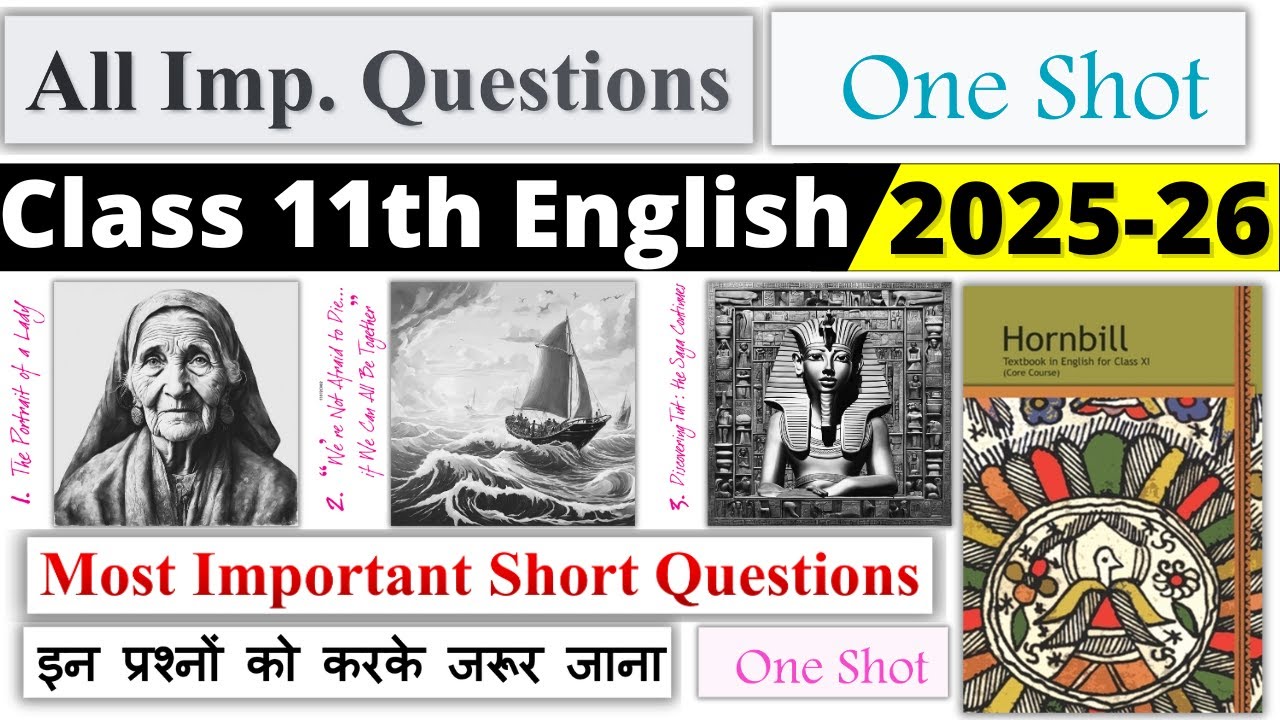 class 11 english important questions for first mid term | class 11 ...