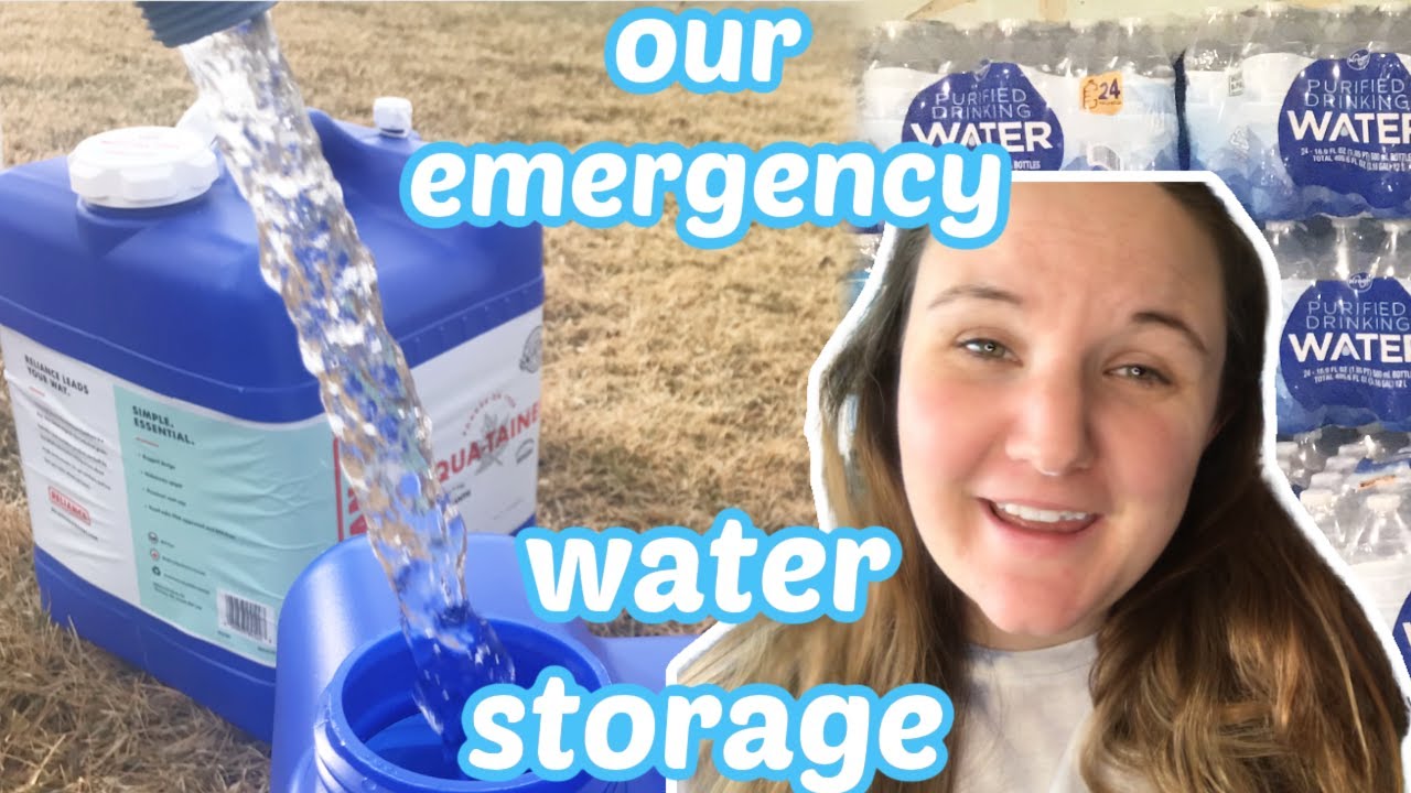 WATER SUPPLY for beginner preppers // prepping for beginners 2022 ...