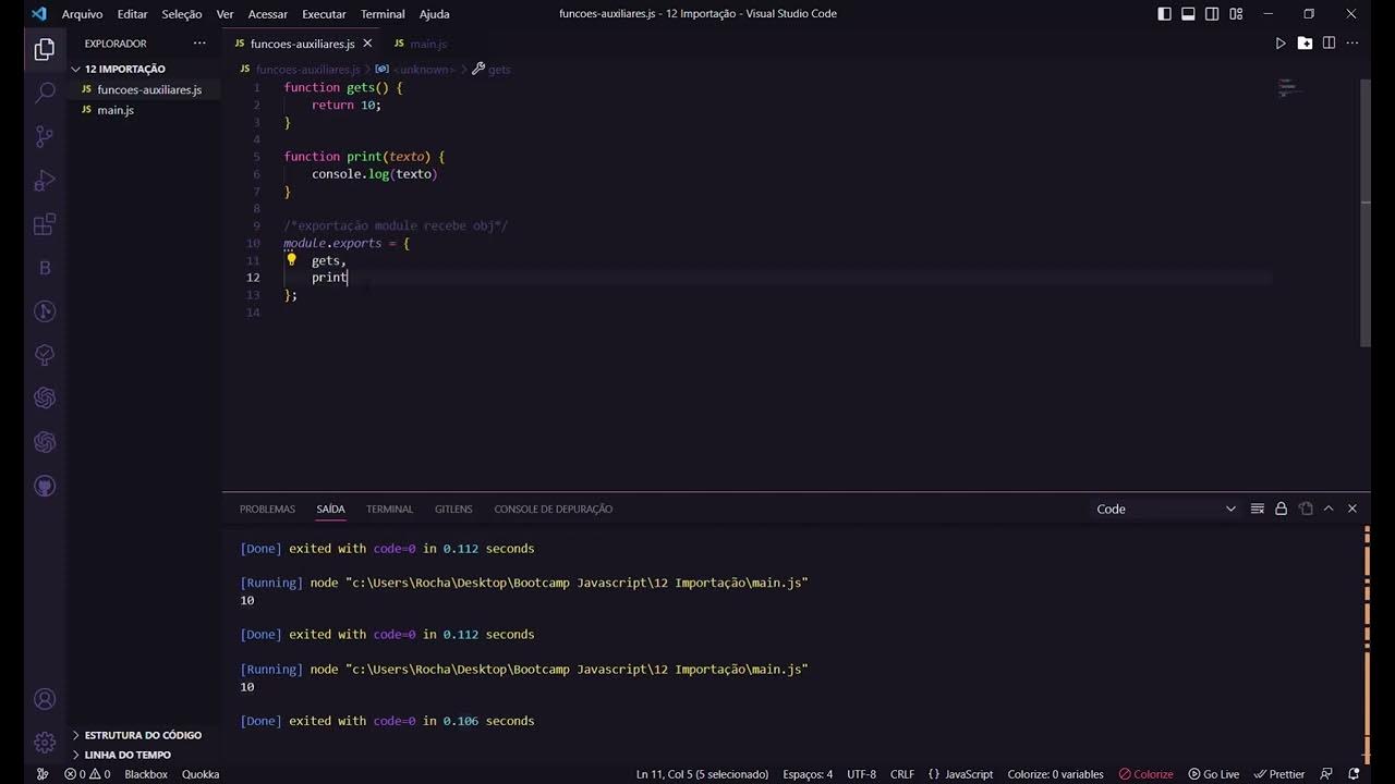 Importar (usando 'require') e exportar (com 'module.exports') NODE.JS - Javascript Developer ...