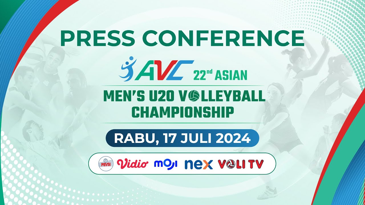 🔴 LIVE | PRESS CONFERENCE AVC 22 ASIAN MEN'S U20 VOLLEYBALL CHAMPIONSHIP - YouTube