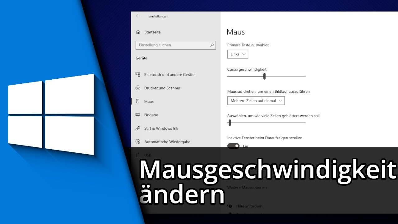 Mausgeschwindigkeit einstellen Windows 10 | Maus DPI Windows 10 Tutorial - YouTube