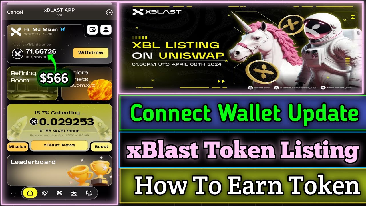 xBLAST Airdrop Update || Connect Your Wallet || xBlast Token Listing ...