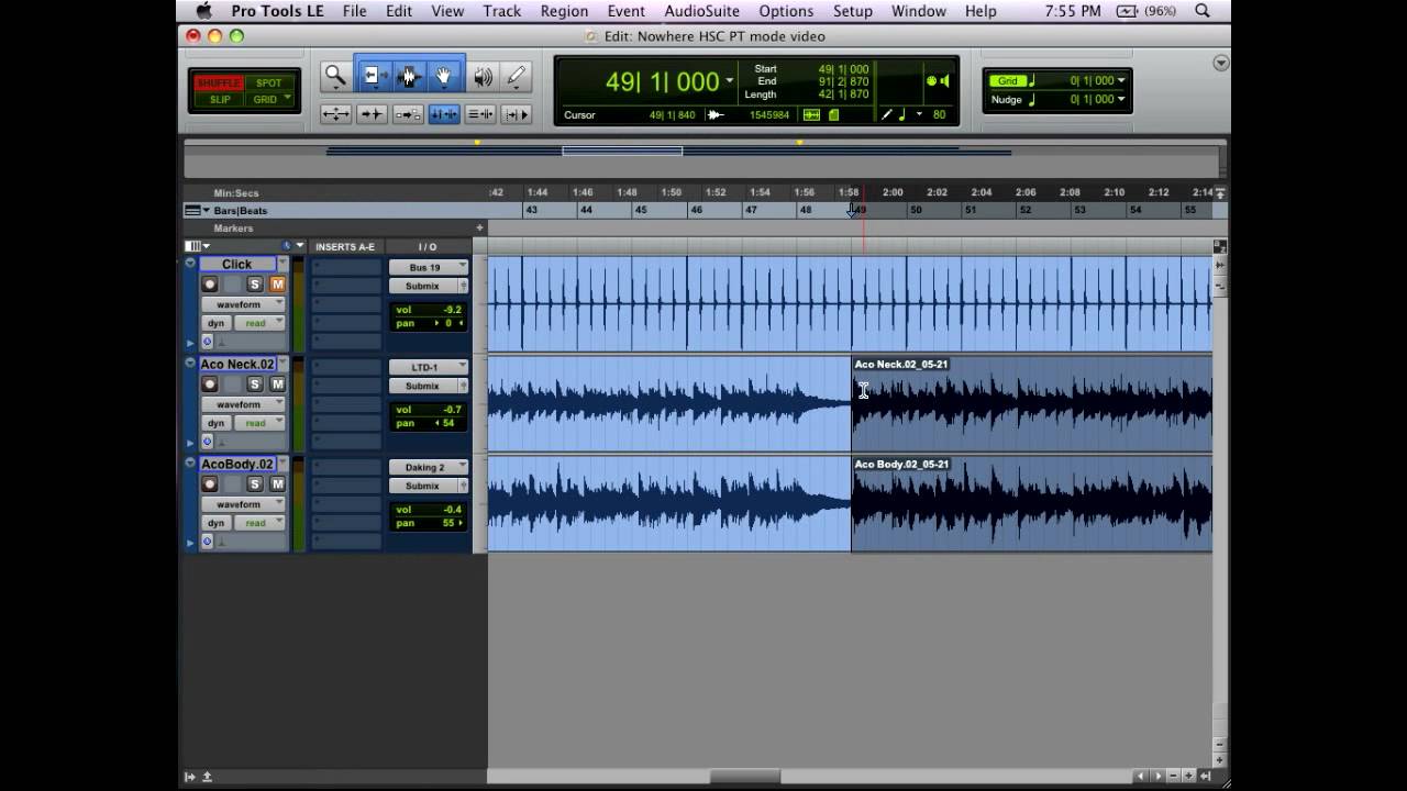 4 Pro Tools Edit Modes - HomeStudioCorner.com - YouTube