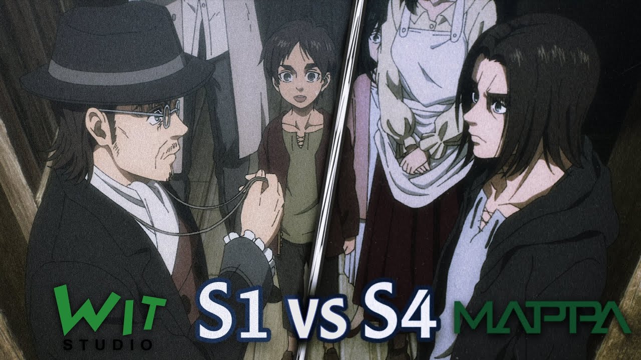 Wit Studio vs MAPPA - Grisha Talking About Basement Scene Comparison ...