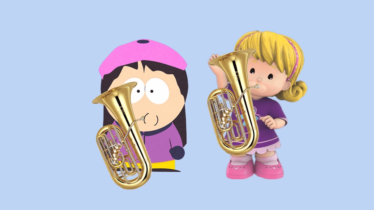 Wendy playing the Tuba with Emma (for @stevegaspar4089) - YouTube
