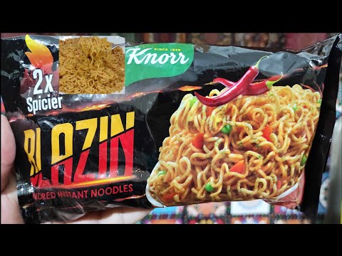 Knorr Blazin 2X Spicy Noodles Recipe And Review | Knorr Blazing Noodles