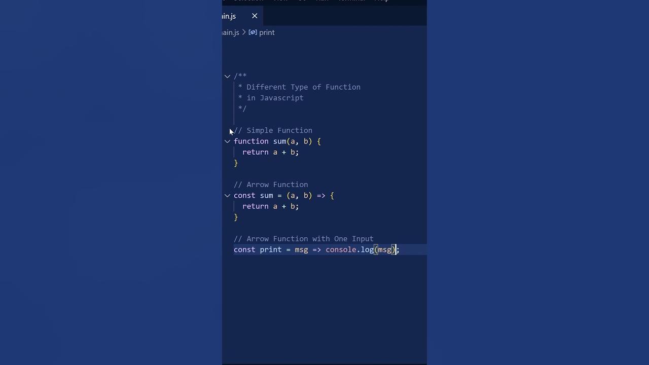 Asmr Programming Javascript Functions Different Types Of Functions In Js No Talking Shorts