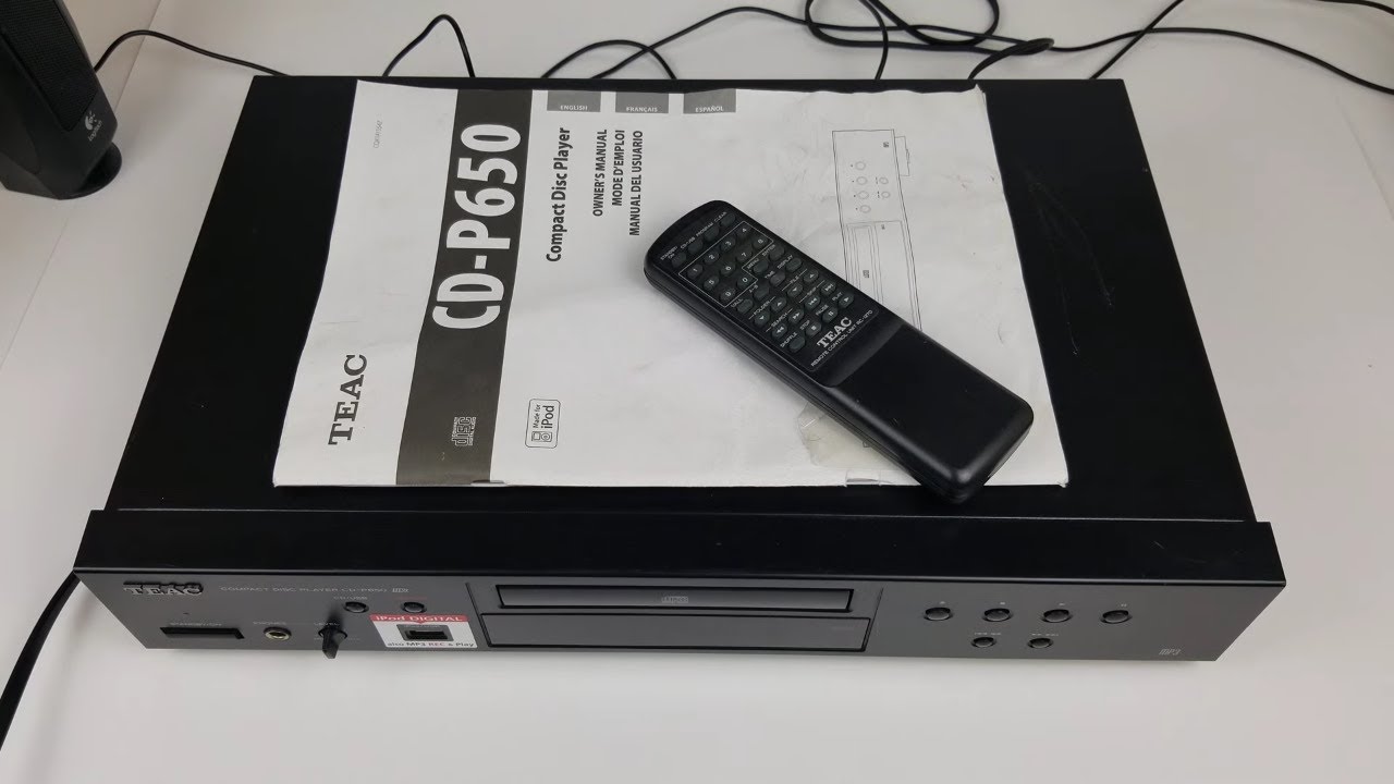 TEAC CD-P650 CD Player MP3 USB Recorder IPod Play Fully Tested w/Remote ...