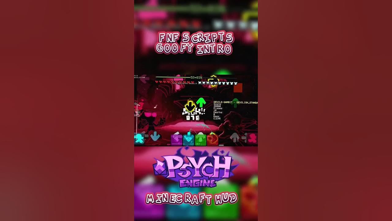 FNF SCRIPTS: GOOFY INTRO Y MINECRAFT HUD fnf Psych Engine #fnf #psychengine - YouTube