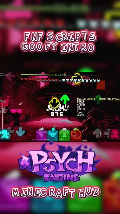 FNF SCRIPTS: GOOFY INTRO Y MINECRAFT HUD fnf Psych Engine #fnf #psychengine - YouTube