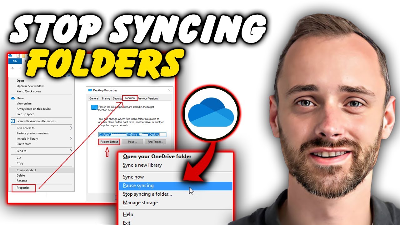 How To Stop OneDrive From Sync a Folder - YouTube