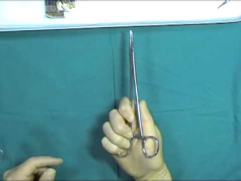 Basic Surgical Suturing and Instrument Handling Techniques 7 Handling needle holders - YouTube