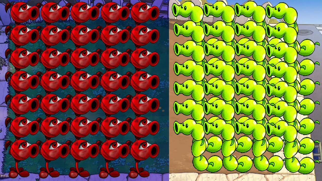 Peashooter.EXE vs Pea Rot Vs Horror Ripper Vs Gargantuar Vs Dr Zomboss ...