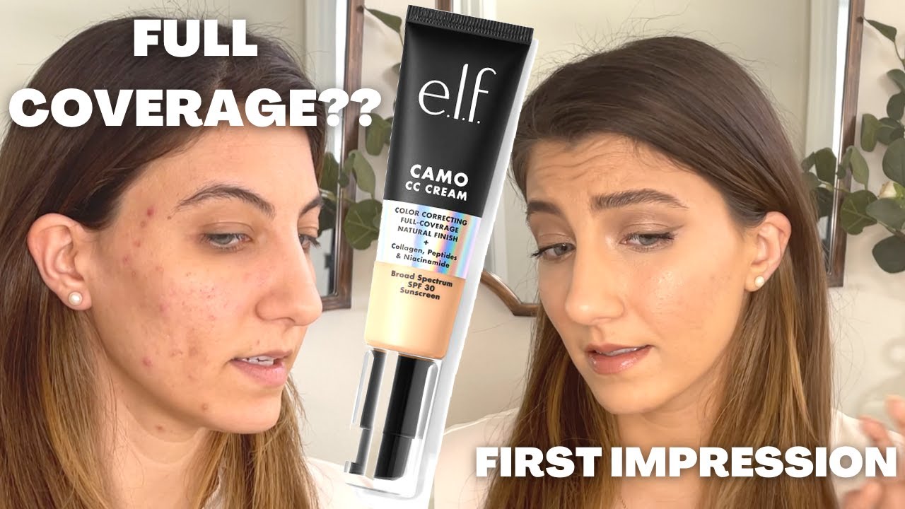 ELF CAMO CC CREAM…Full coverage?? | VALENTINES MAKEUP LOOK | MY FIRST ...