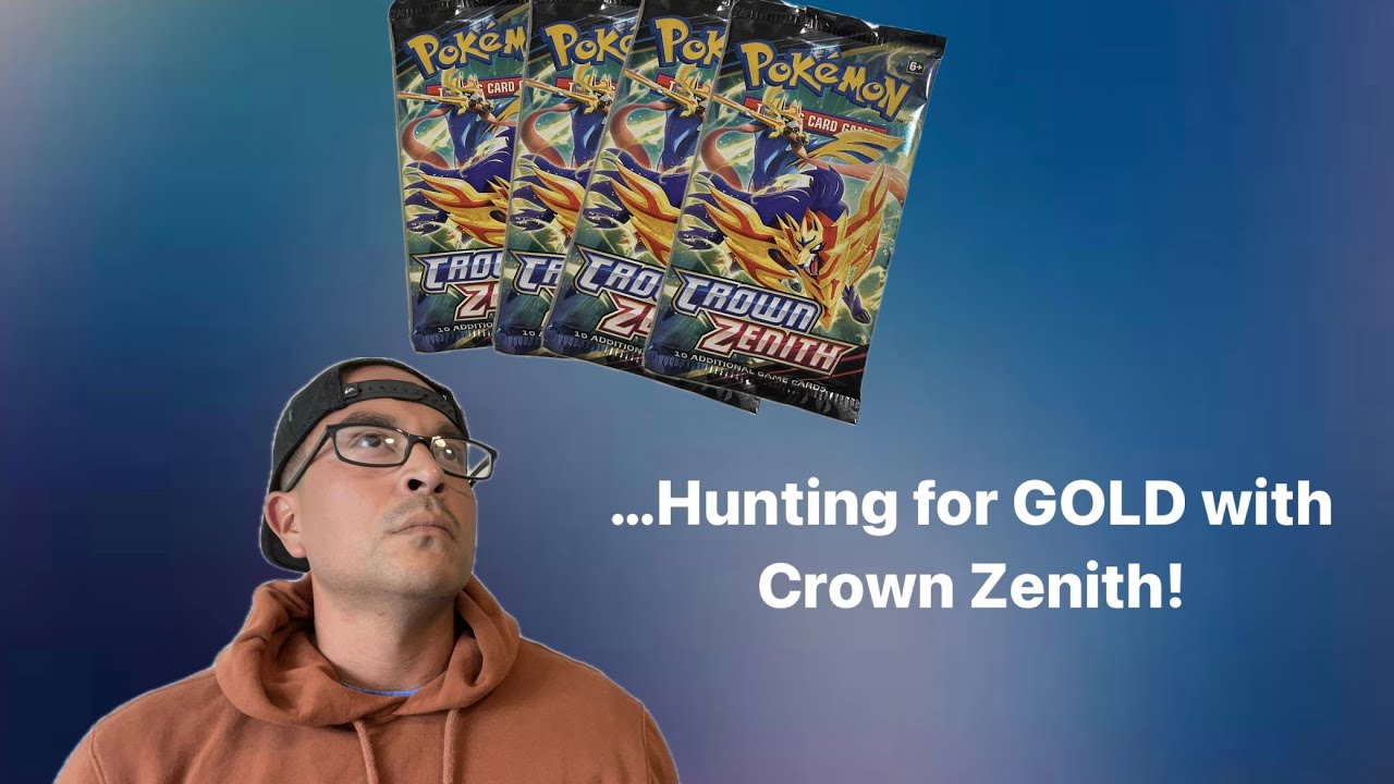 Hunting for GOLD in Crown Zenith Packs. #26 #pokemon - YouTube