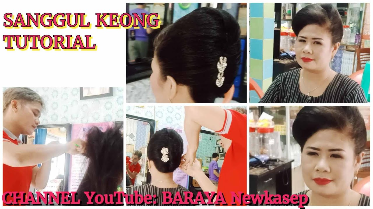 CARA MEMBUAT SANGGUL TWIST KEONG TUTORIAL - YouTube
