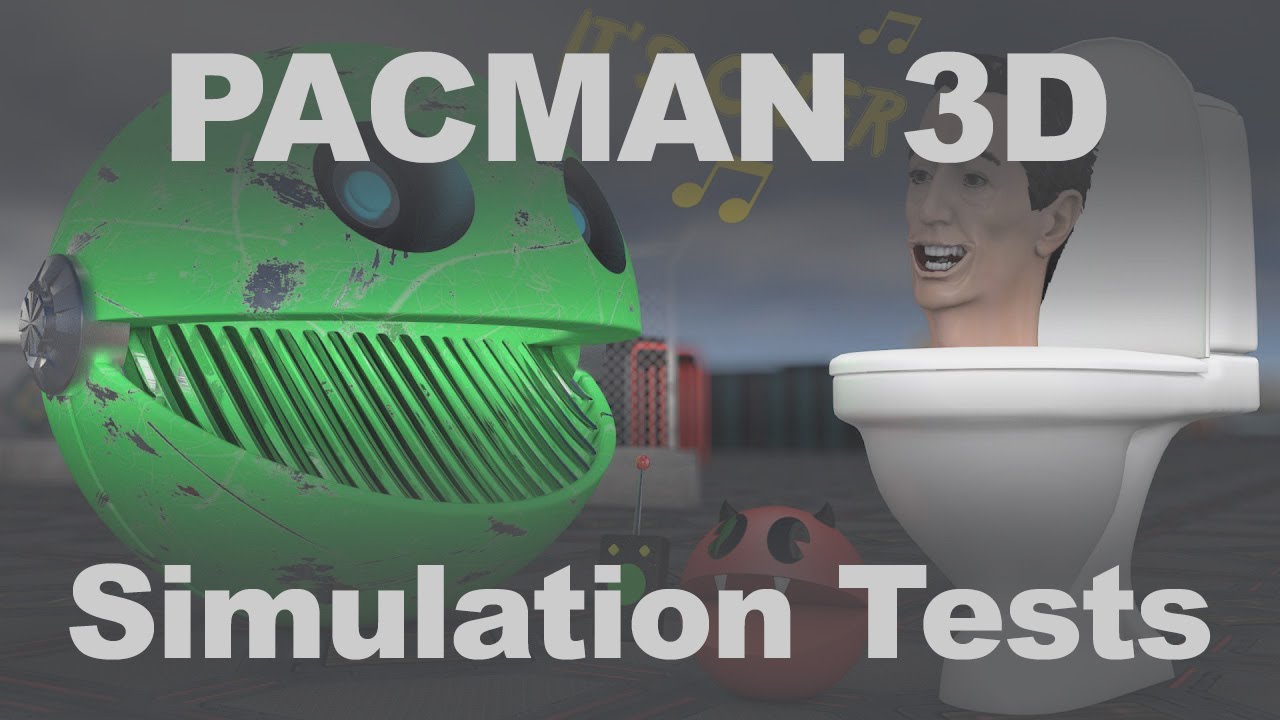PACMAN 3D Robotic Character & Abstract Object Simulation | Cinema 4D ...