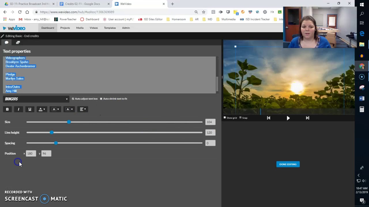 WeVideo: How to add Credits - YouTube