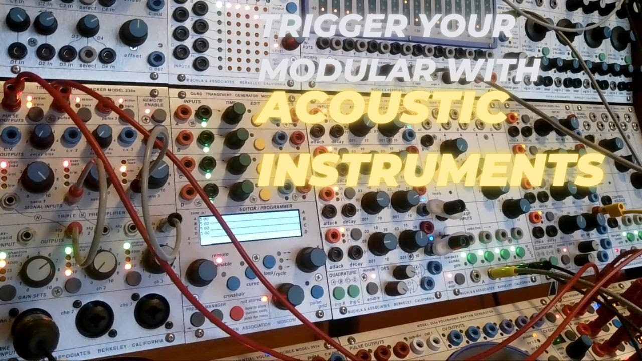 Trigger your modular synth with acoustic instruments - YouTube