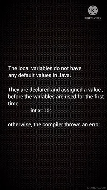 default value of variables in java - YouTube
