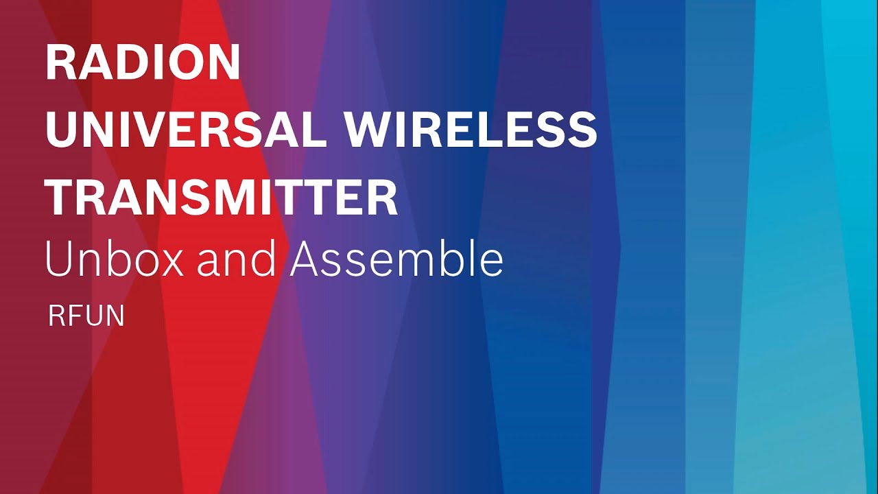 Bosch Security - RADION UNIVERSAL WIRELESS TRANSMITTER - Unbox and ...