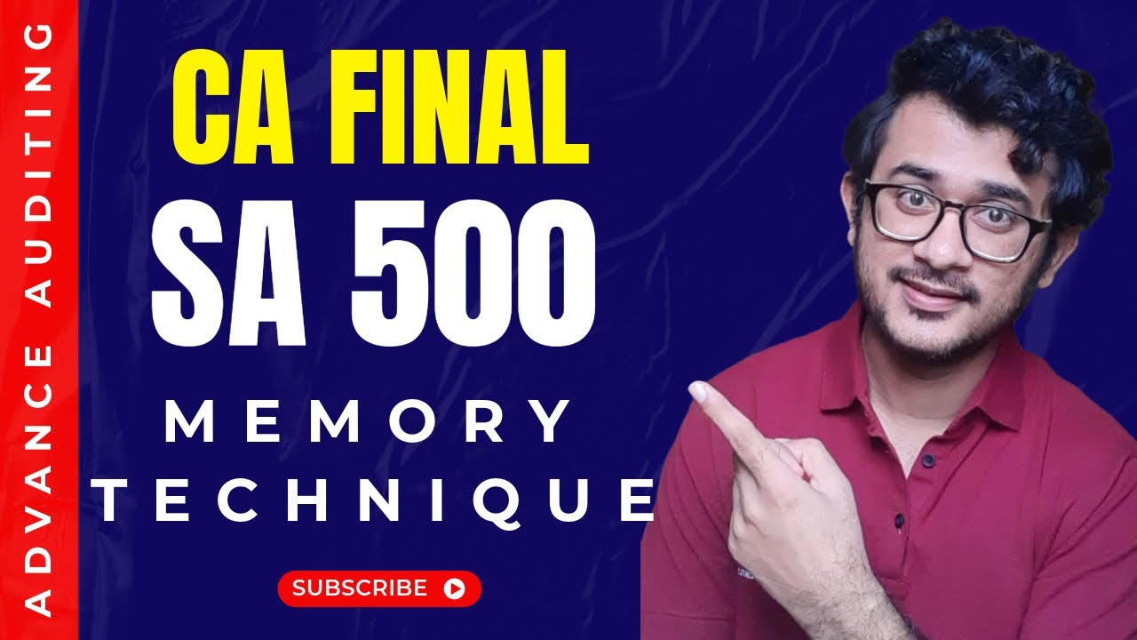 SA 500 Memory Techniques | Advance Auditing | Key words and revision ...