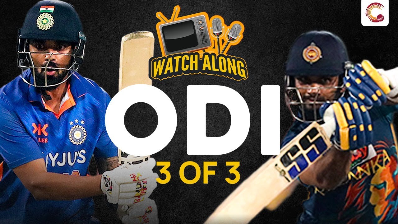LIVE! INDIA vs SRI LANKA, 3rd ODI Watchalong I Cricket.com - YouTube